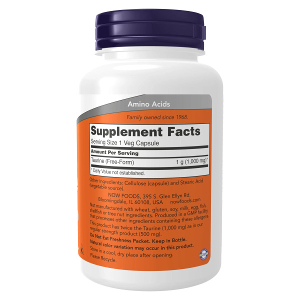 Now Foods Taurine Double Strength 1000 mg | Xtreme Nutrition